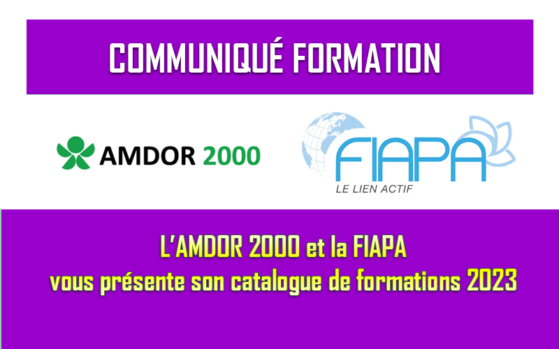 Communiqué : Formation de l’Amdor 2000 et la FIAPA | Amdor 2000